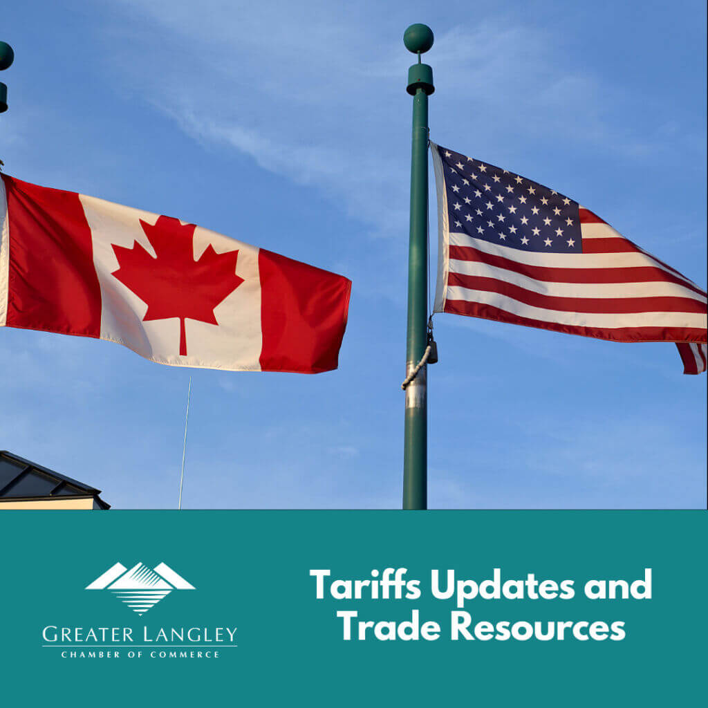 Tariffs Updates and Trade Resources - Greater Langley Chamber of Commerce
